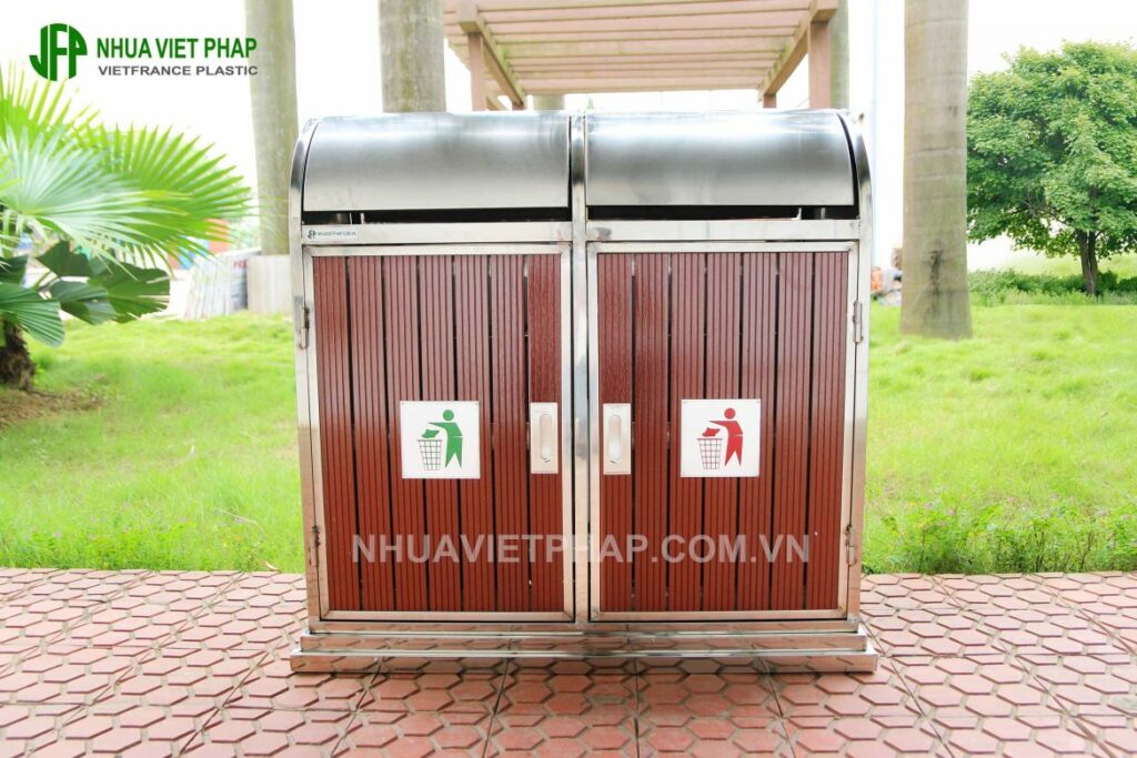 Báo giá thùng rác ngoài trời mẫu đẹp chất lượng "Hàng Đầu""